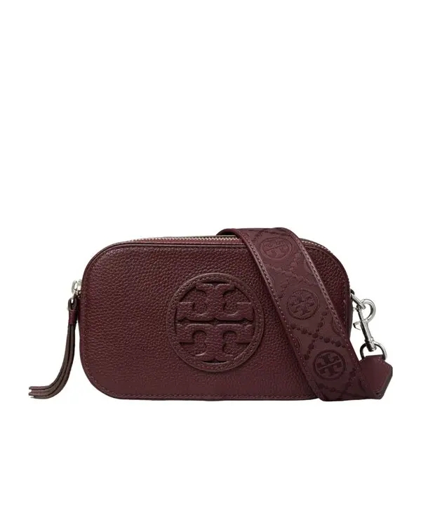 Tory Burch Mini Miller Logo-appliqué Crossbody Bag - Dark Magenta