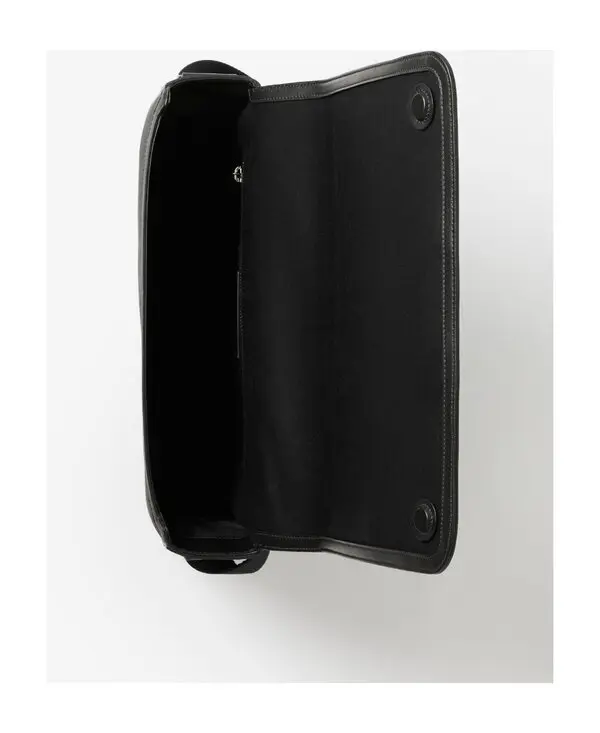 Burberry Alfred Checked Messenger Bag - Black