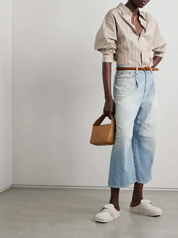 R13 Cropped Wide-leg Jeans