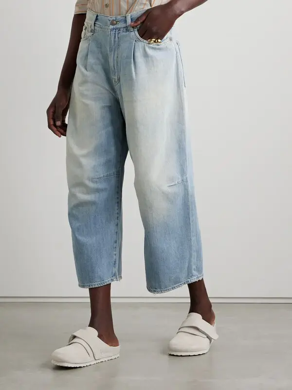 R13 Cropped Wide-leg Jeans