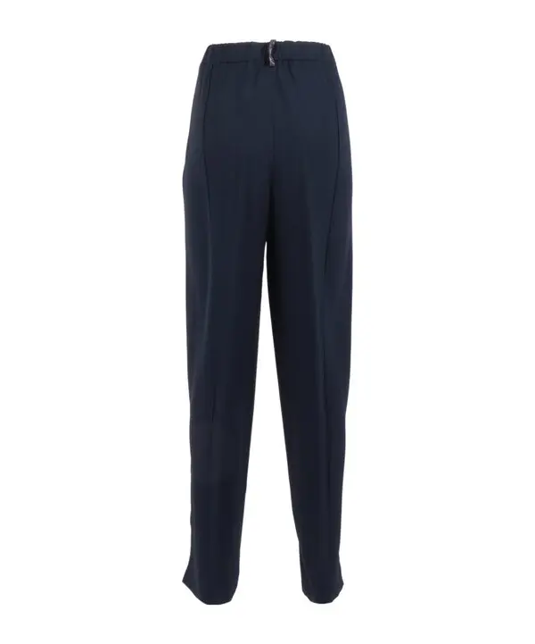 Fabiana Filippi Elastic Waistband Belted Pants - Black