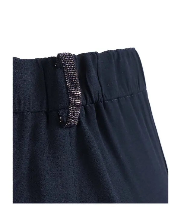 Fabiana Filippi Elastic Waistband Belted Pants - Black