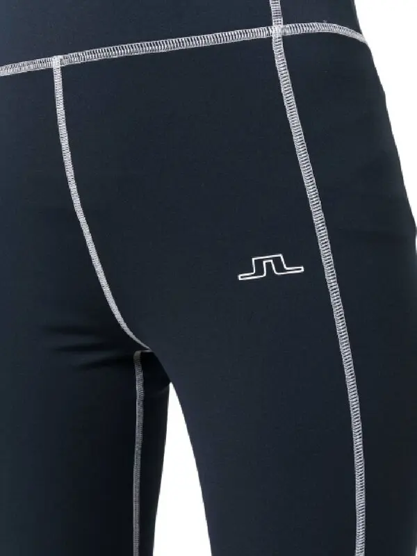 J. Lindeberg Contrast Stitch High-waist Leggings - Black