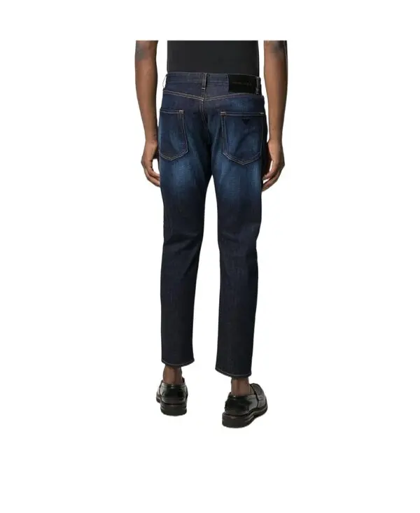 Emporio Armani Faded Slim-cut Jeans