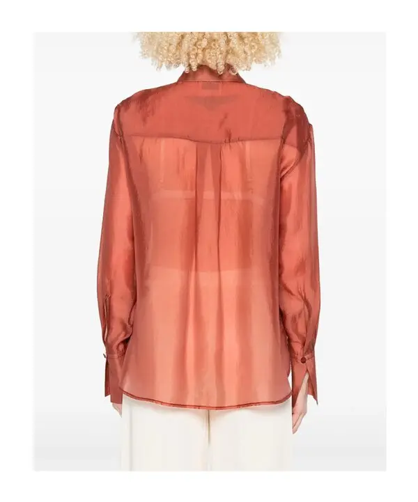 FORTE_FORTE Sheer Organza Shirt