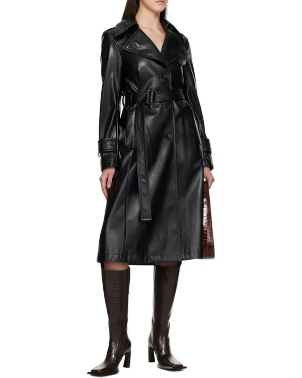 Acne Studios Leather Trench Coat