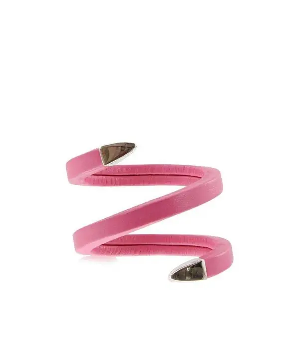 Bottega Veneta Coiled Cuff Bracelet - Pink