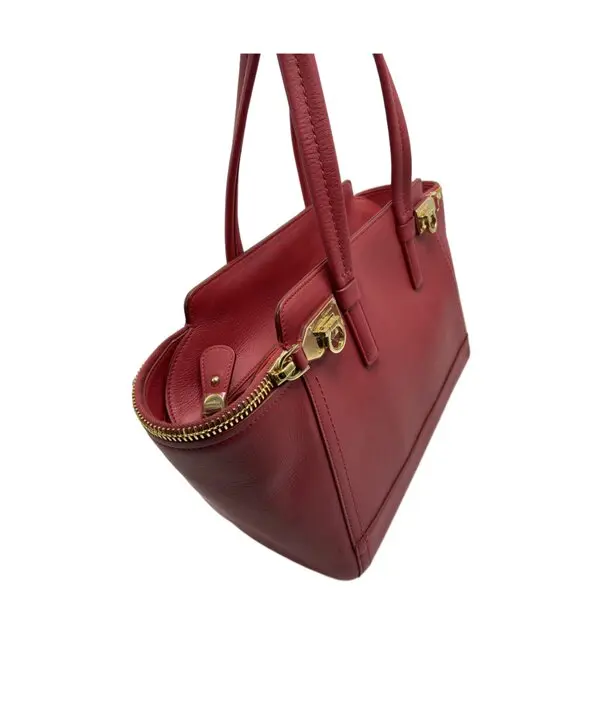 FERRAGAMO Double-handled Shoulder Bag With Zipper Details