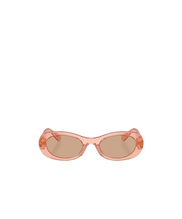 Miu Miu Oval Frame Sunglasses - Nude