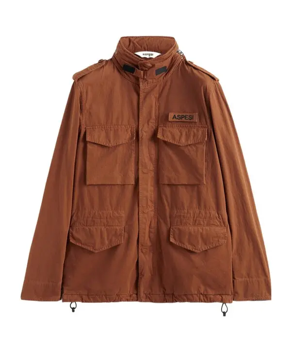 Aspesi Multi-pocket Cotton Jacket - Brown