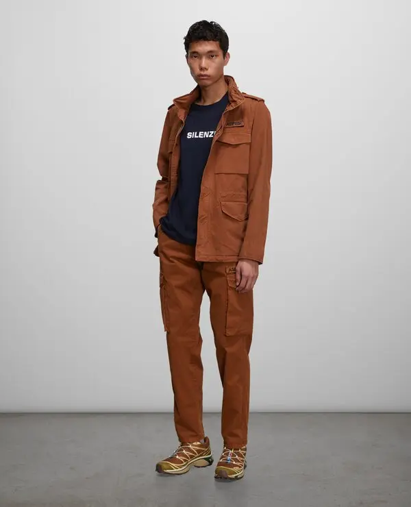 Aspesi Multi-pocket Cotton Jacket - Brown