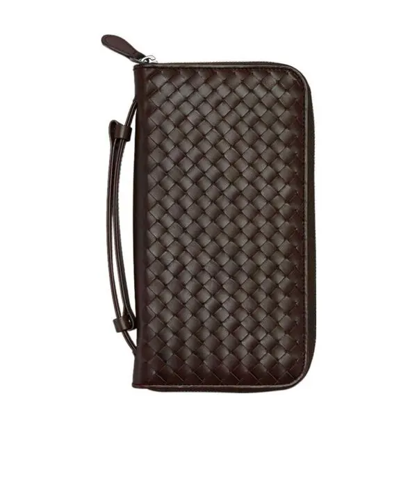 Bottega Veneta Knitted Clutch - Brown