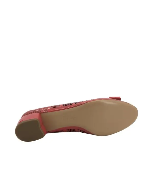 FERRAGAMO Logo Bow Ballet Flats
