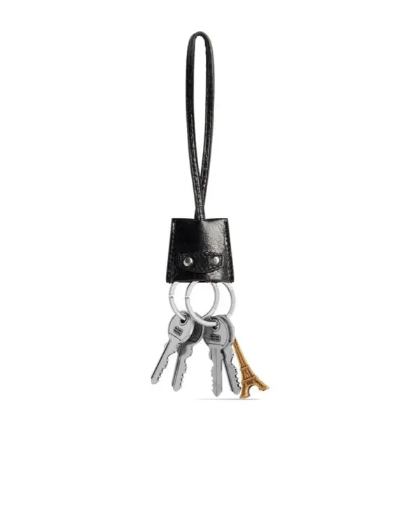 Balenciaga Le City Charm Eiffel Keyring - Black