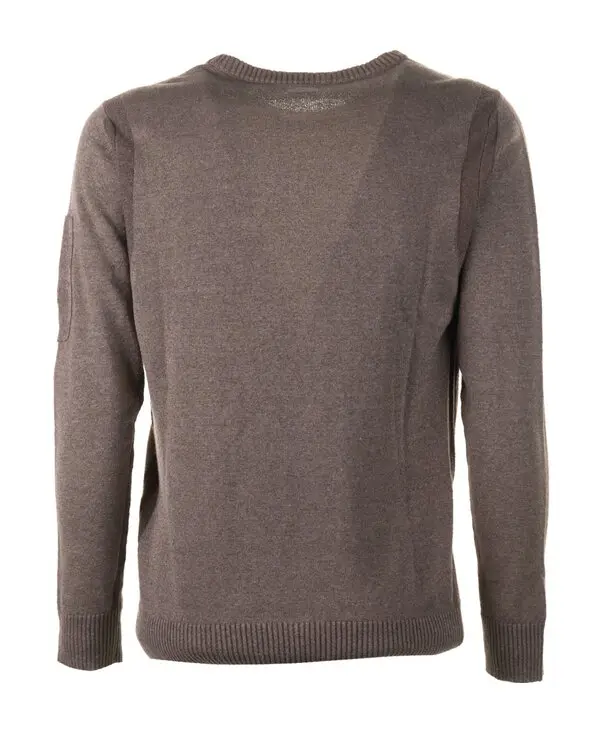 C.P. COMPANY Round Neck Sweater - Black