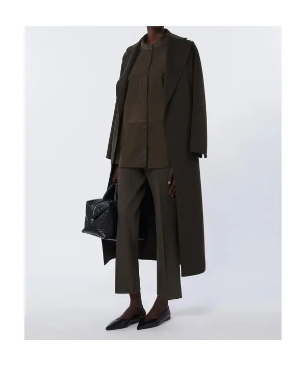 Max Mara Elodia Suede Jacket - Green