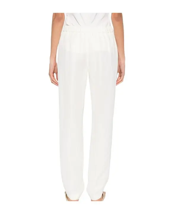 Fabiana Filippi Straight Leg Drawstring Pants - White