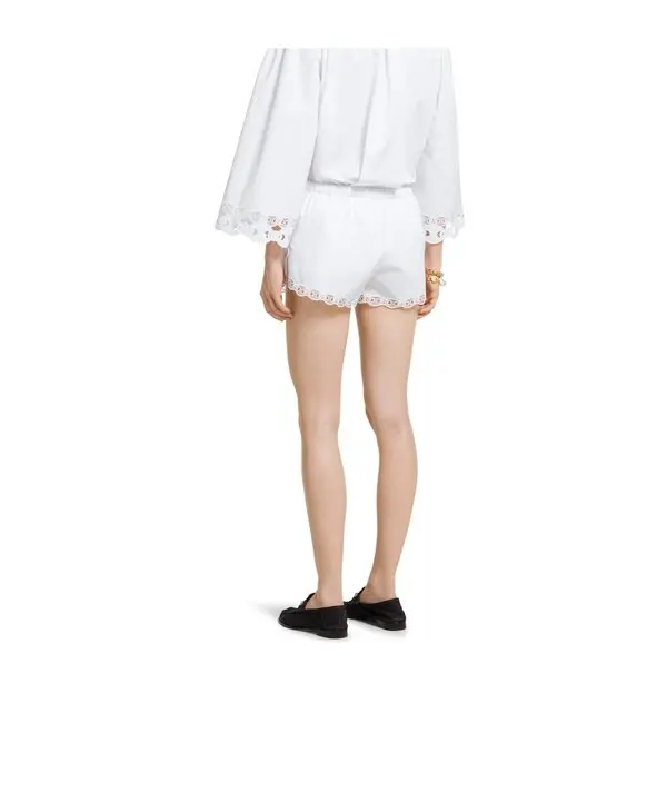 Gucci Embroidered Poplin Shorts
