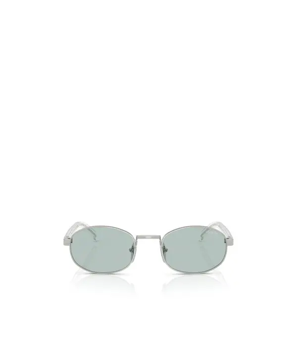 Prada Oval Frame Sunglasses - Gray