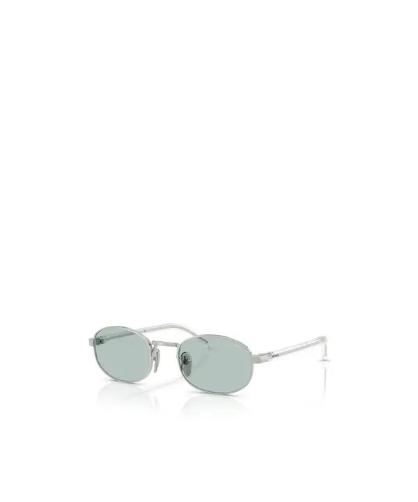 Prada Oval Frame Sunglasses - Gray