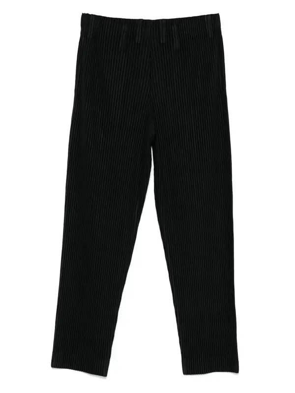 Issey Miyake Homme Plissé Pleated Straight Leg Trousers
