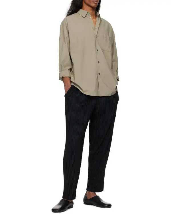 Issey Miyake Homme Plissé Pleated Straight Leg Trousers