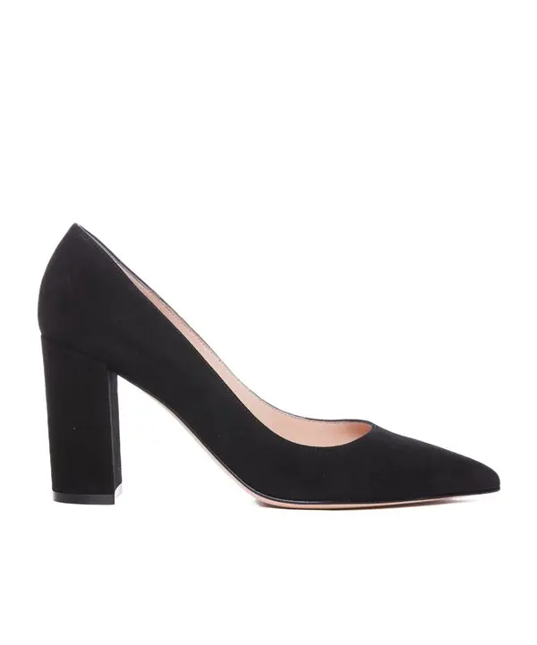 GIANVITO ROSSI Piper Pointed-toe Pumps - Black