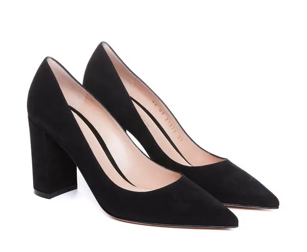 GIANVITO ROSSI Piper Pointed-toe Pumps - Black