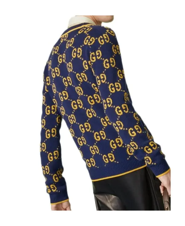 Gucci Gg Piqué-weave Cotton Cardigan