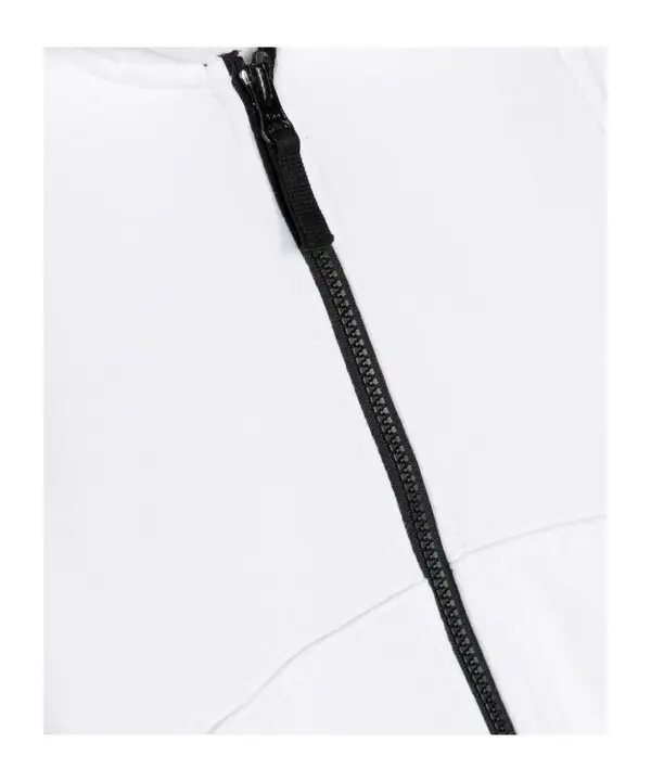 Stone Island Compass Patch Zip-up Hoodie - White
