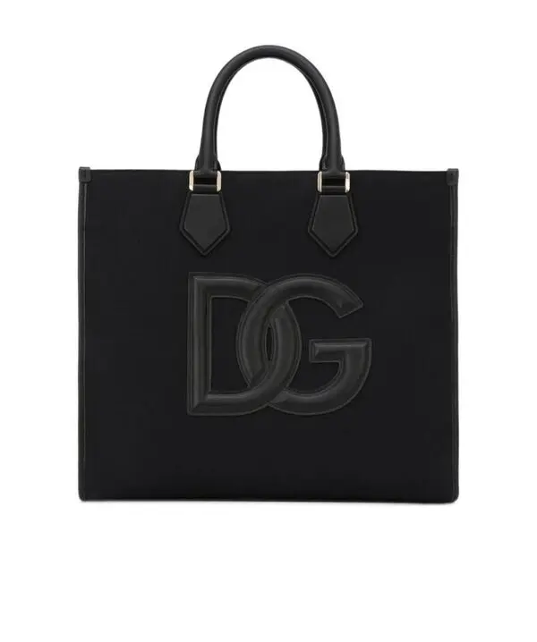 Dolce & Gabbana Logo Patch Tote Bag - Black