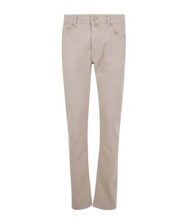 Jacob Cohen Embroidered Pocket Trousers - Nude