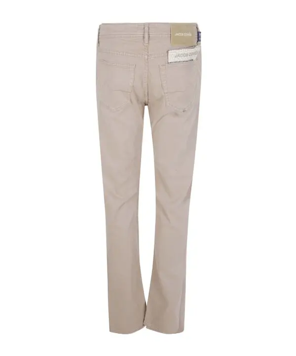 Jacob Cohen Embroidered Pocket Trousers - Nude