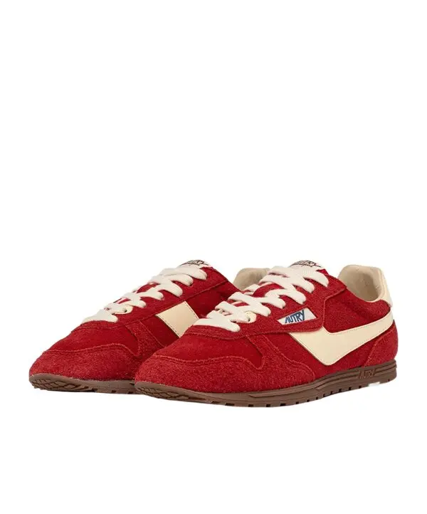AUTRY Windspin Lace-up Sneakers - Ruby And Turnip