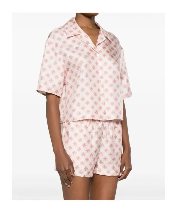 Amiri Allover Ma Printed Short Sleeve Shirt