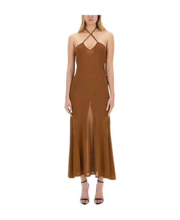 TOM FORD Sleeveless Halterneck Maxi Dress