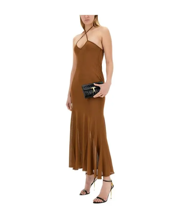 TOM FORD Sleeveless Halterneck Maxi Dress