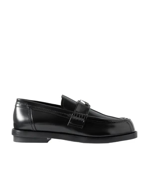 Alexander McQueen Logo Plaque Slip-on Loafers