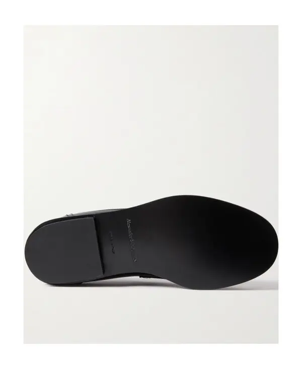 Alexander McQueen Logo Plaque Slip-on Loafers