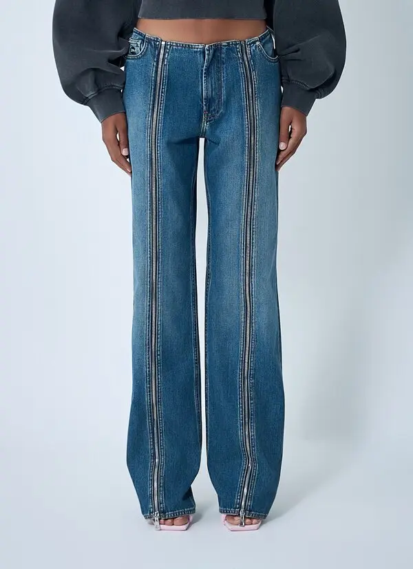JEAN PAUL GAULTIER Straight-leg Zip Jeans