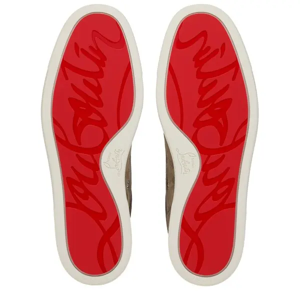 CHRISTIAN LOUBOUTIN Suede Slip-on Sneakers