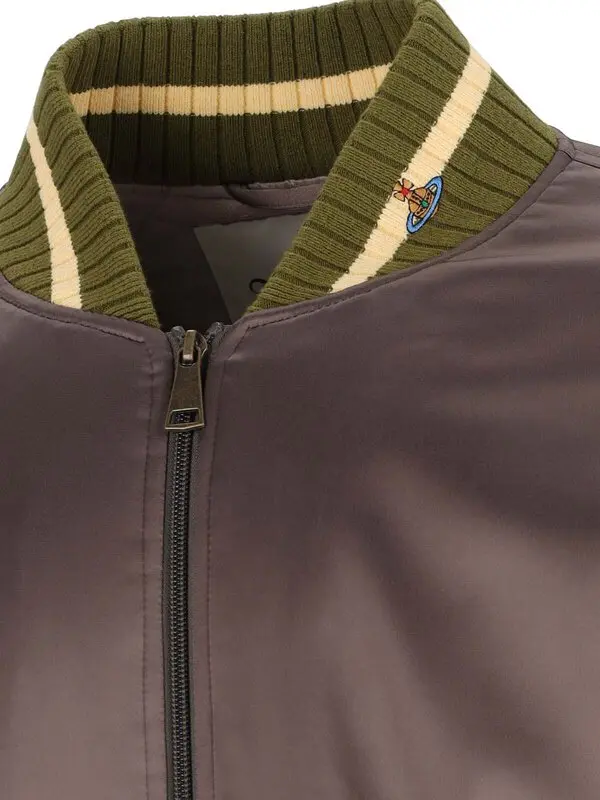 VIVIENNE WESTWOOD Long-sleeved Zip-up Bomber Jacket
