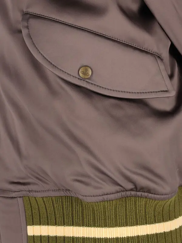 VIVIENNE WESTWOOD Long-sleeved Zip-up Bomber Jacket