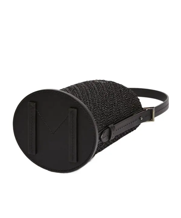 Max Mara Logo Plaque Drawstring Shoulder Bag