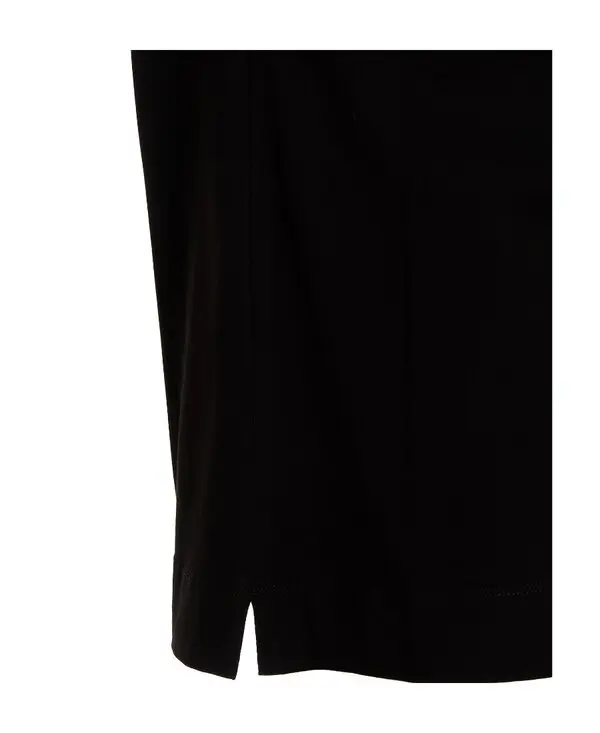 Zegna Logo Embroidered Crewneck T-shirt - Black