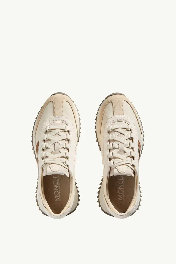 Moncler Pacey2 Suede Nubuck Trainers - Light Beige