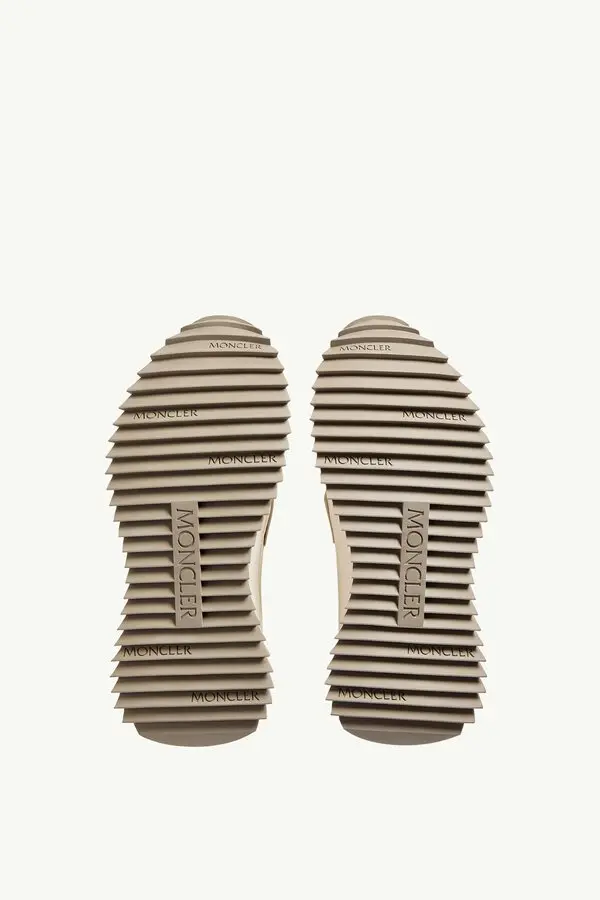 Moncler Pacey2 Suede Nubuck Trainers - Light Beige