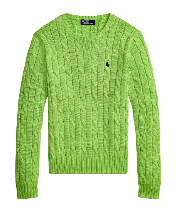 Polo Ralph Lauren Cable Knit Logo Detail Sweater - Brightleaf