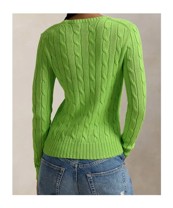 Polo Ralph Lauren Cable Knit Logo Detail Sweater - Brightleaf