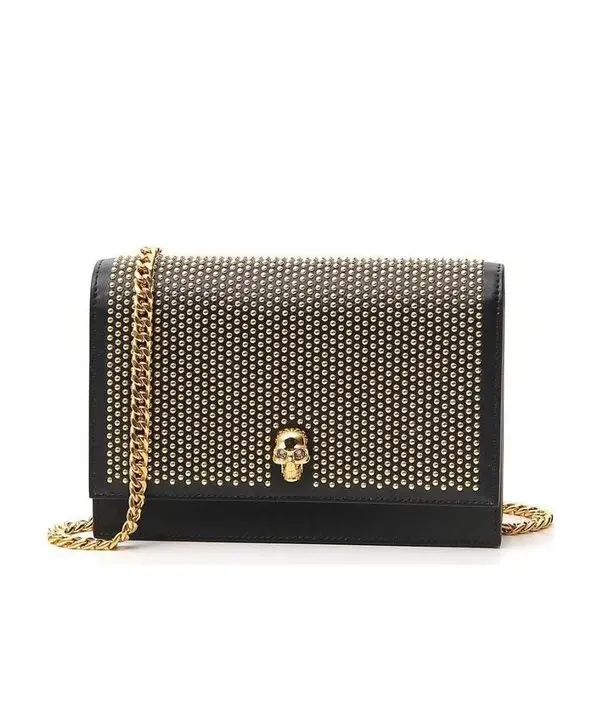 Alexander McQueen Skull Studded Crossbody Bag